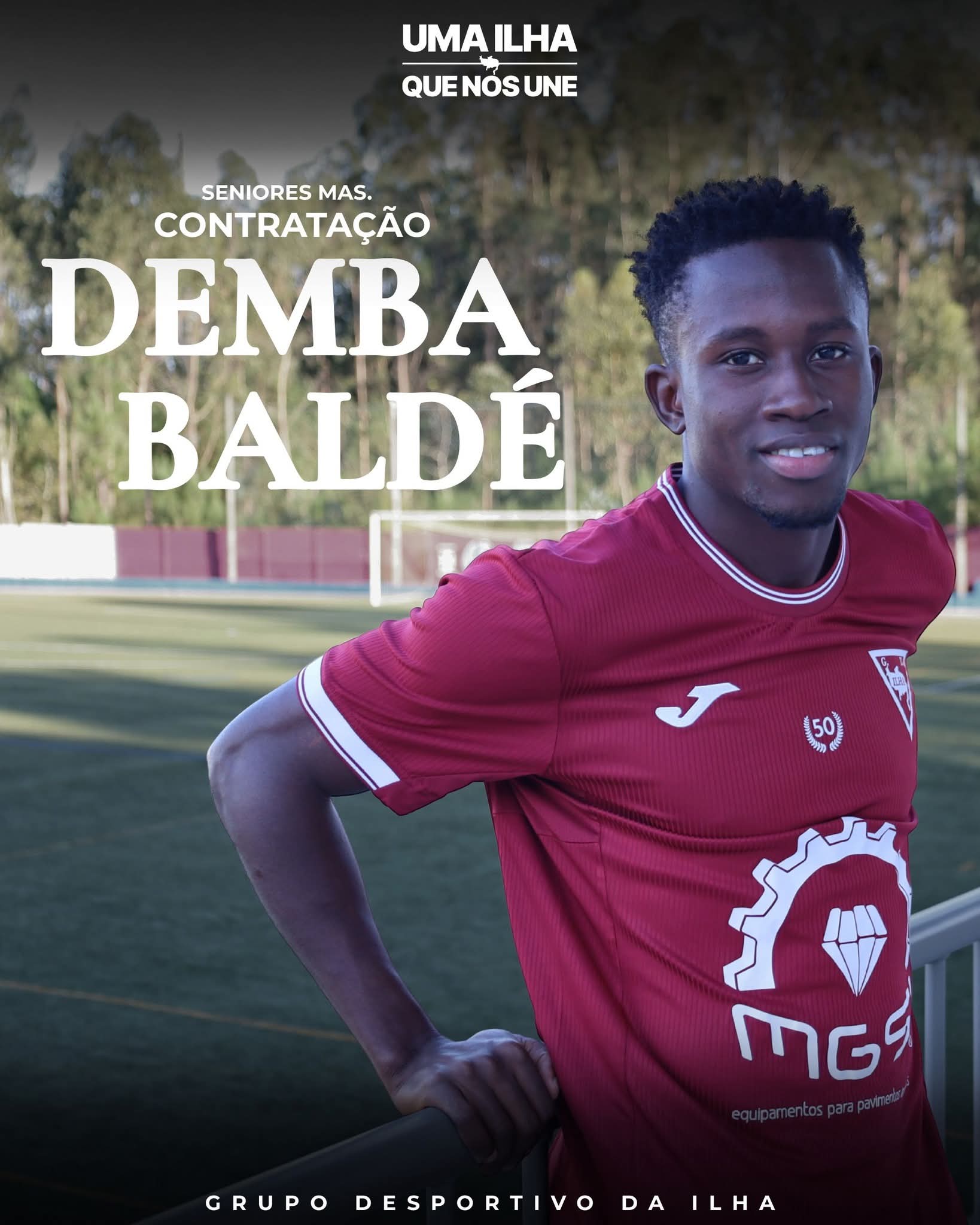 DEMBA BALDÉ OFICIALIZADO NO GD ILHA - O GOLO GB